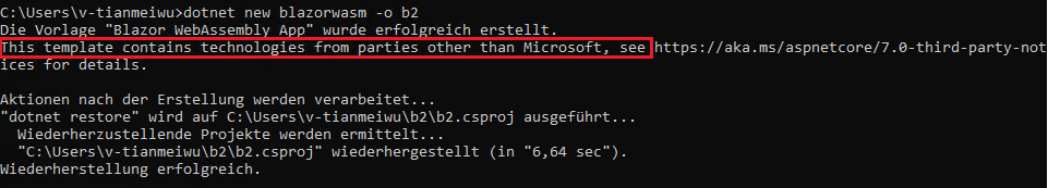 [Loc]With .NET 7 SDK, the template prompt is not localized when creating a razor/mvc project in ...