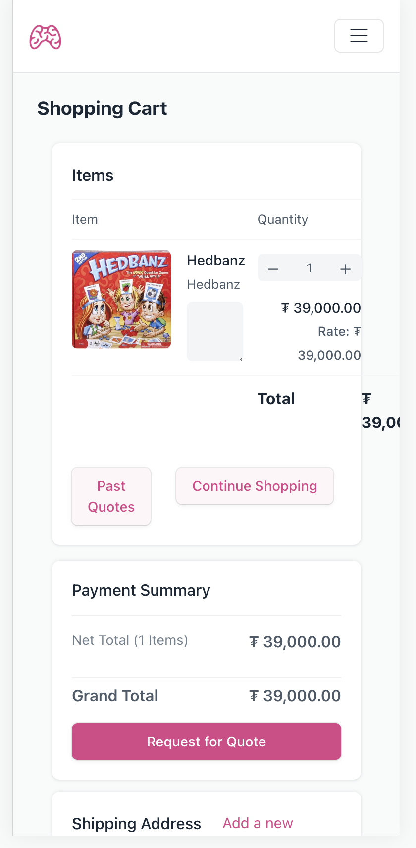 Ecommerce Shopping Cart Page Broken · Issue 51 · Frappe Webshop · Github