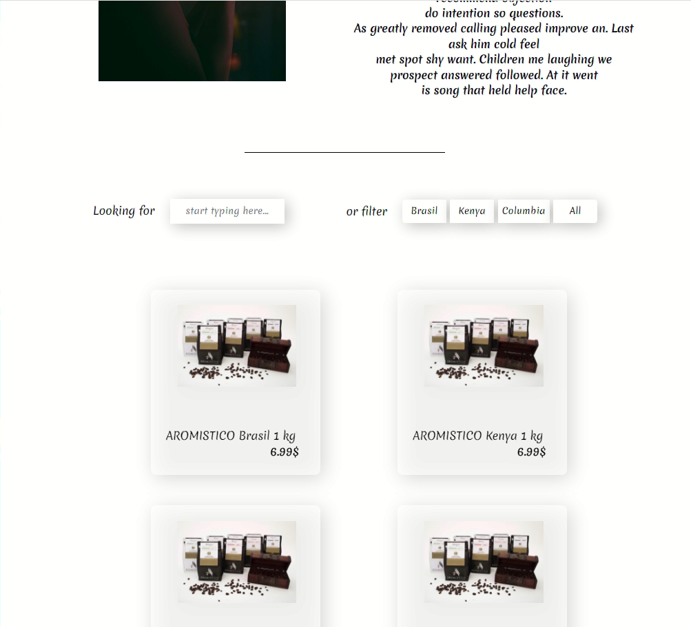GitHub - LaNadia/CoffeeWebsitePet: CoffeeShop website made on React