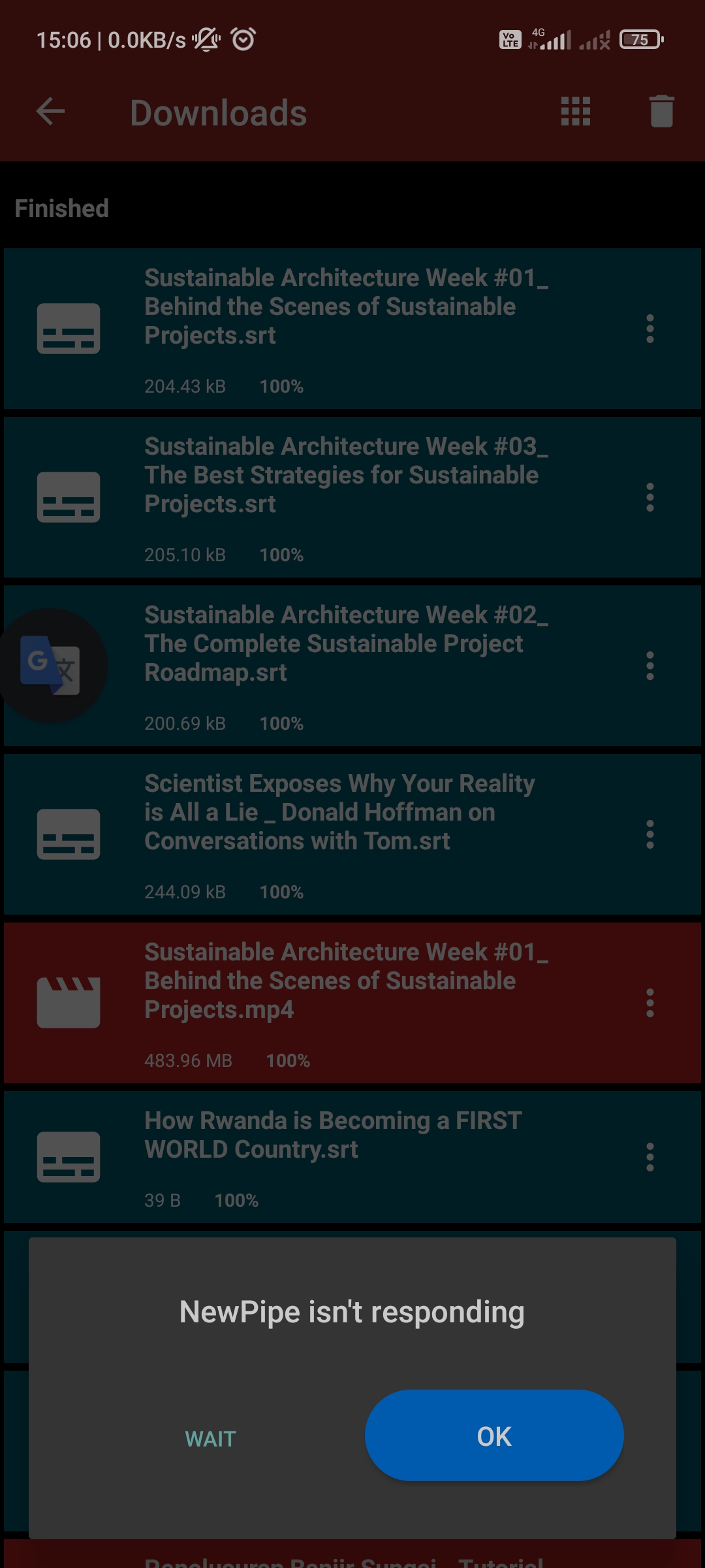 Unfinished download always removed · Issue #7254 · TeamNewPipe/NewPipe ...