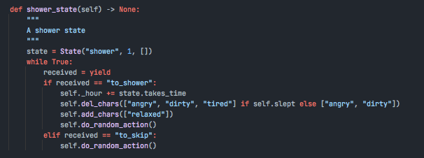 GitHub - yakorch/DaySimulator: A day simulator using finite state machine implementation, where ...