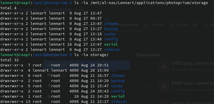 Issues moving ./storage directory · photoprism photoprism · Discussion #2656 · GitHub