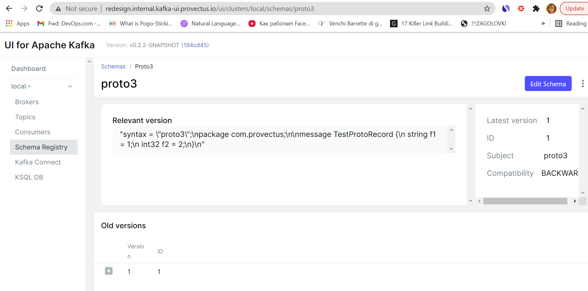 Different Appearance Of Relevant Version For Protobuf Schema · Issue 1190 · Provectuskafka Ui