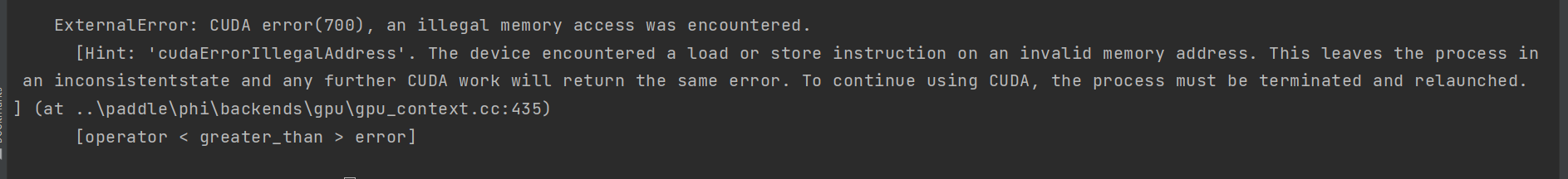 (External) Cuda error(700), an illegal memory access was encountered. · Issue #45434 ...
