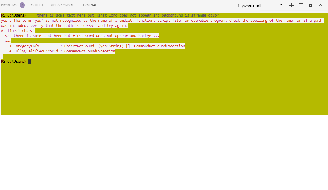 Latest Windows 10 Update Causes Bad Colors In VSCode Terminal · Issue ...