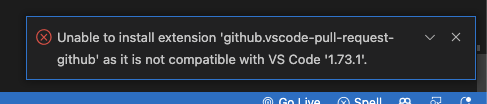 Unable to install v0.56.0 from VSIX due to incompatibility with VSCode ...