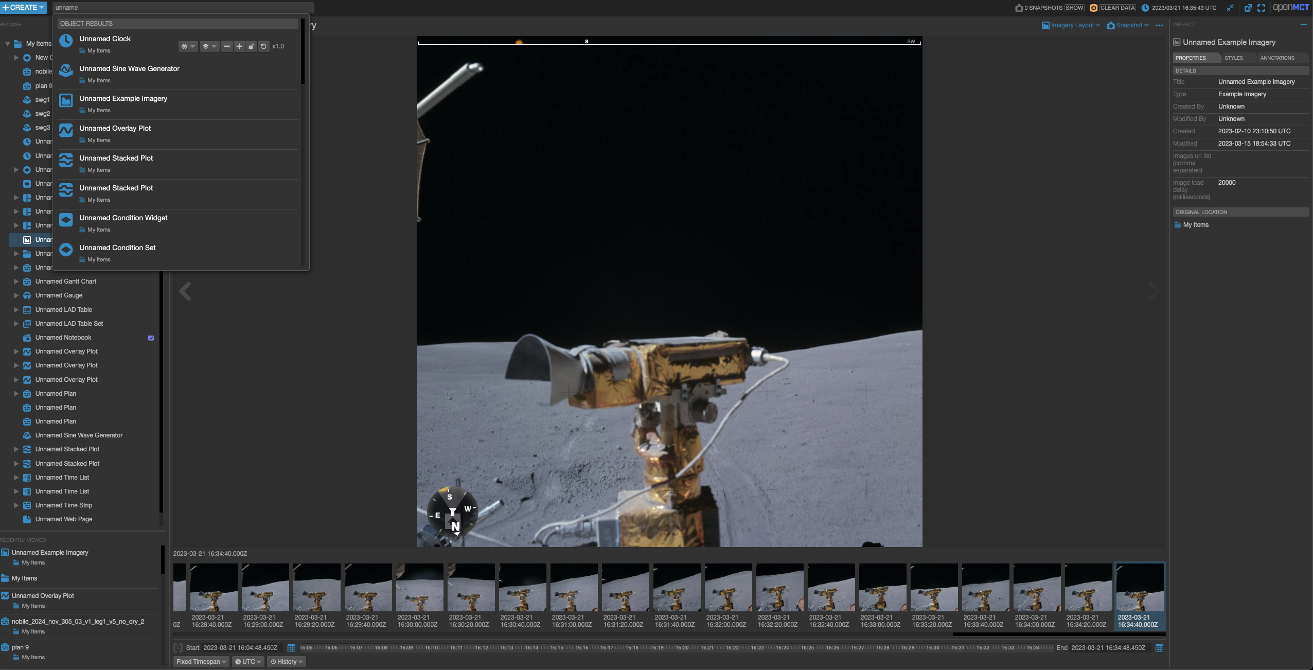 Imagery controls appear on top of the Grand Search dropdown · Issue ...