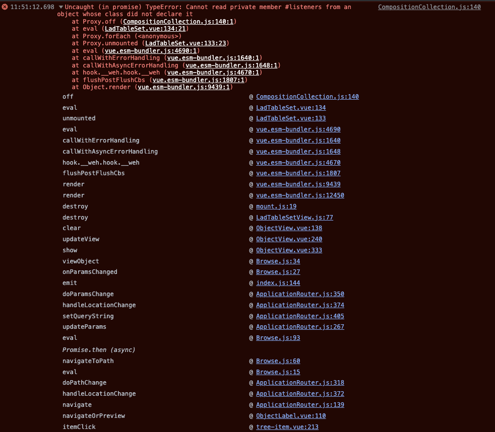Console Error When Navigating Away From A Ladtableset · Issue 6854 · Nasa Openmct · Github