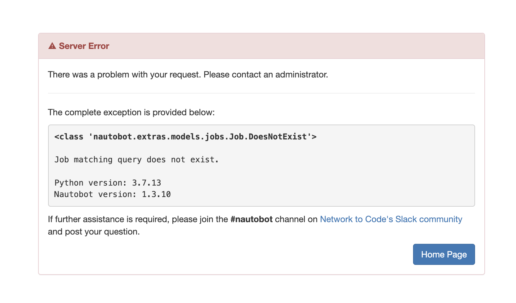 Reference to Deleted Jobs · Issue #2324 · nautobot/nautobot · GitHub