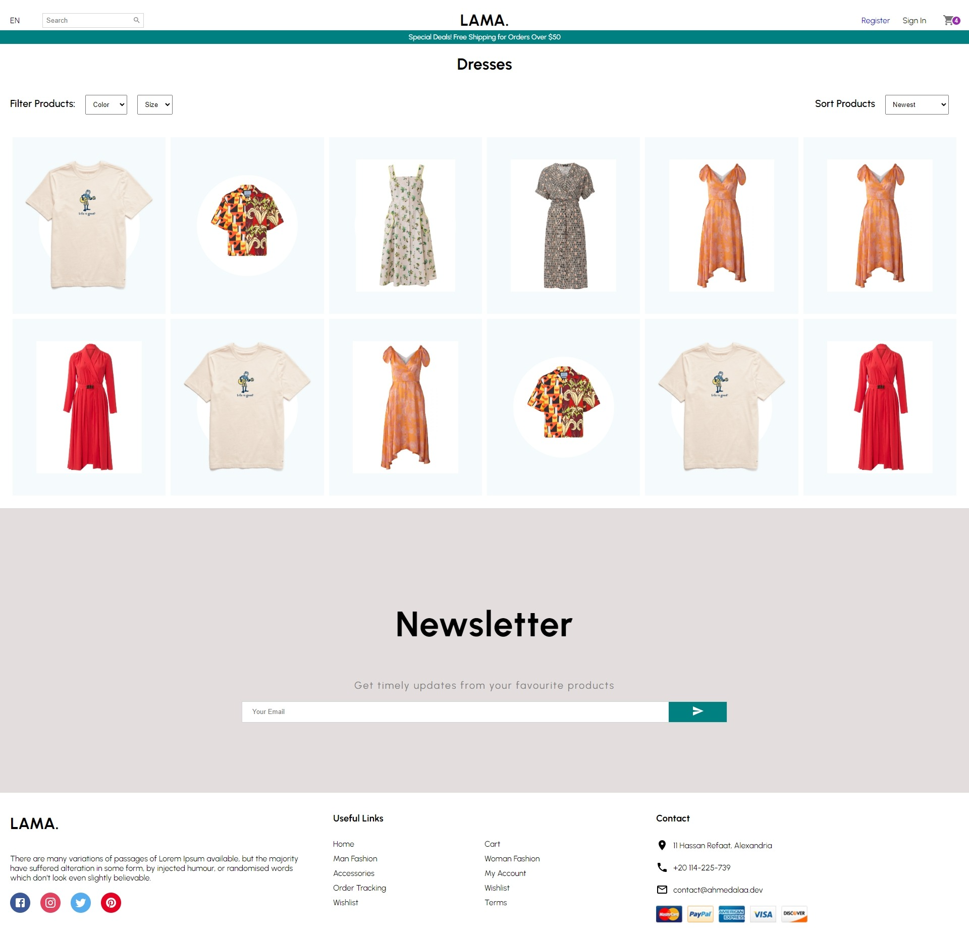 GitHub - AhmedAlaa21/Lama: ecommerce website