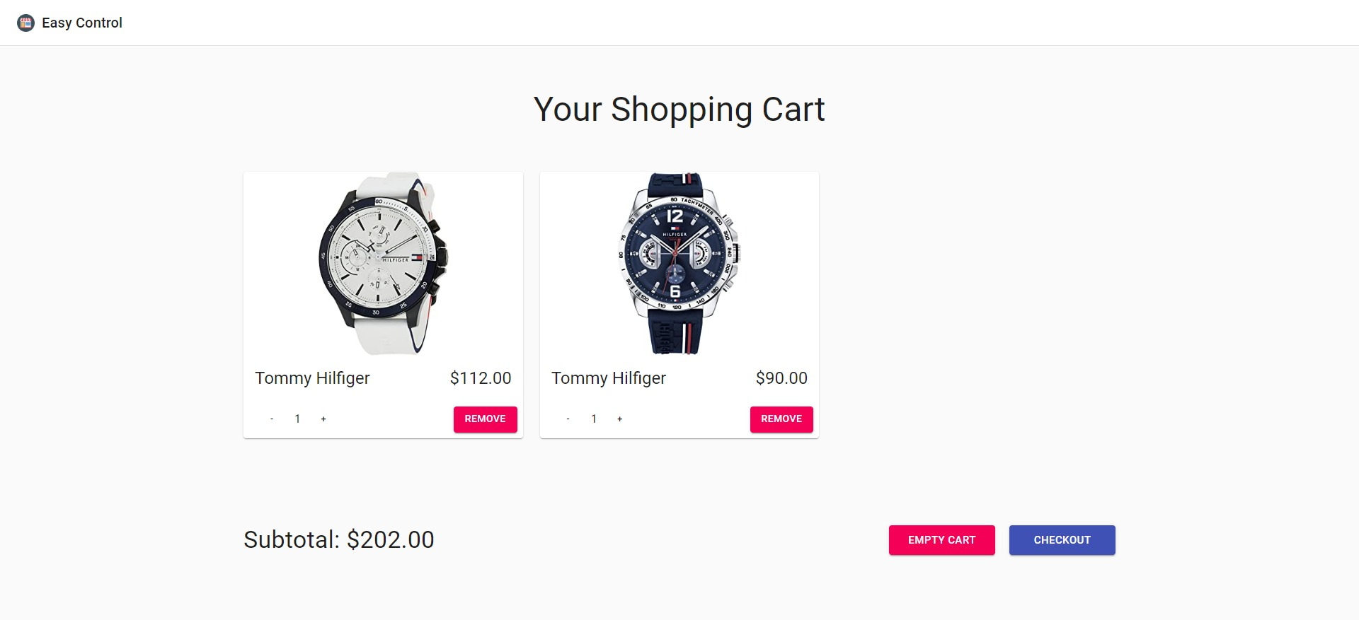 GitHub - AhmedAlaa21/Easy-Control: using Commerce js & React js to build an eCommerce website.