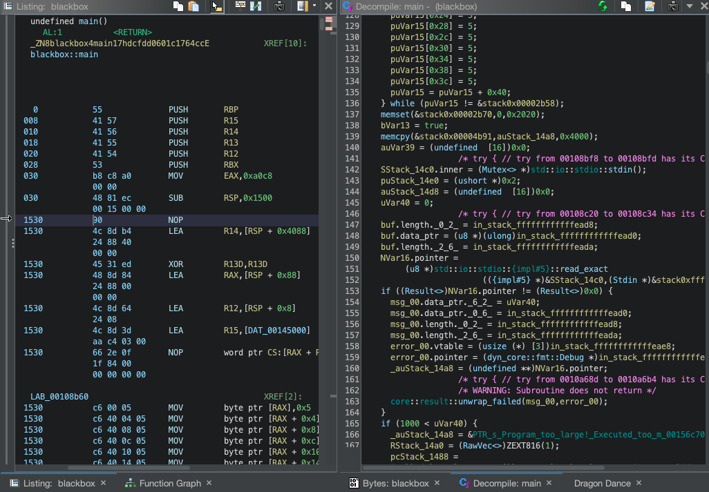 Stack Variables Detection Failed for Rust Binary · Issue #5547 · NationalSecurityAgency/ghidra ...