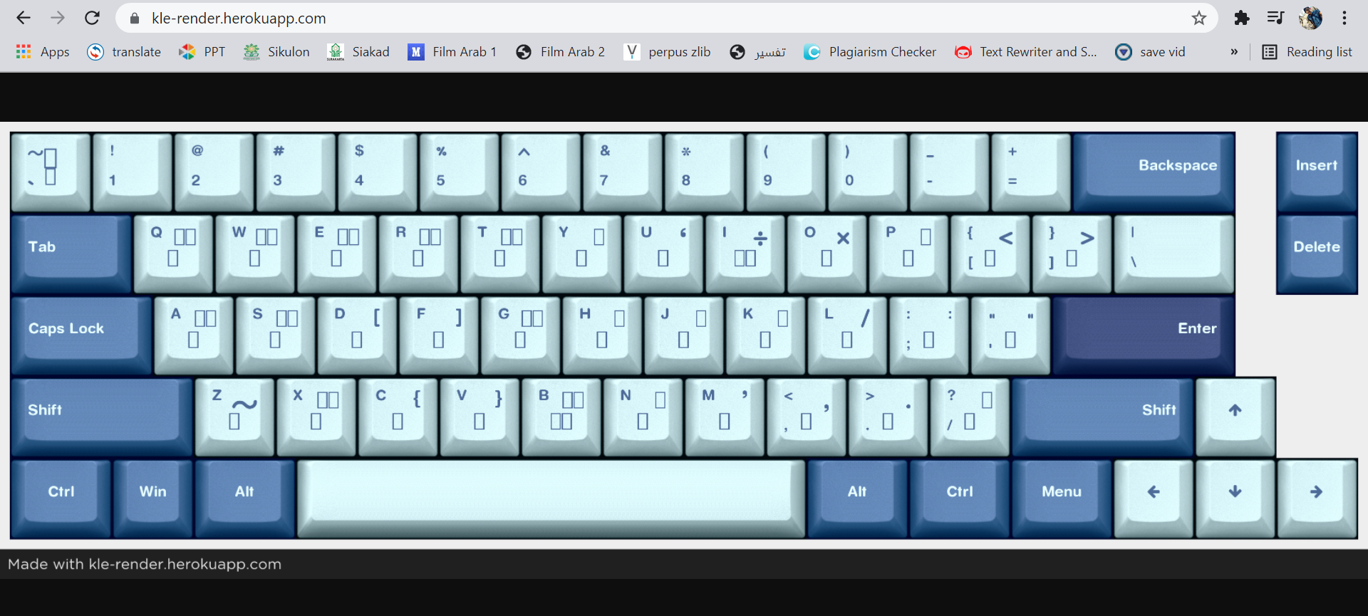 How to make arabic font ? in KLE Render can't readed · Issue #308 · ijprest/keyboard-layout ...