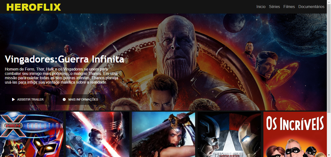 GitHub - rafasouzagit/heroflix-clone-netflix: Este projeto foi feito a partir do desafio de ...