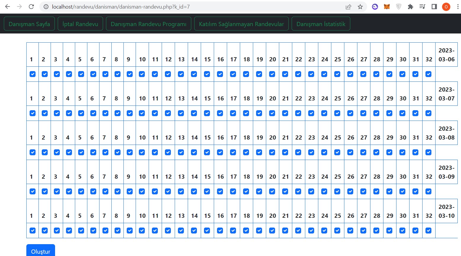 GitHub - sahinkod1/randevu
