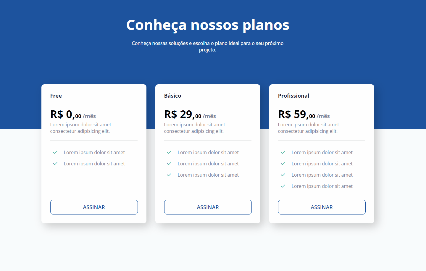 GitHub - CarlosMoroni/PricingTable