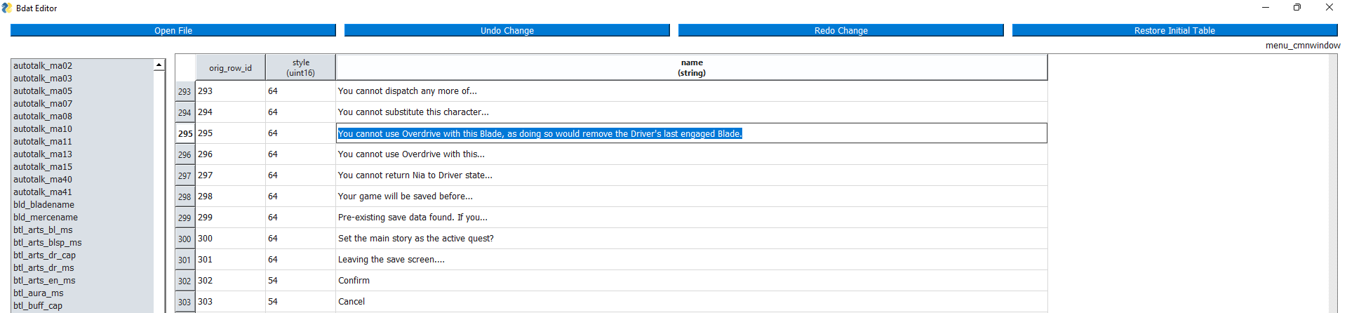 NewLine tag or 0A hex · Issue #1 · rotaryphone111/BdatEditor_Python ...