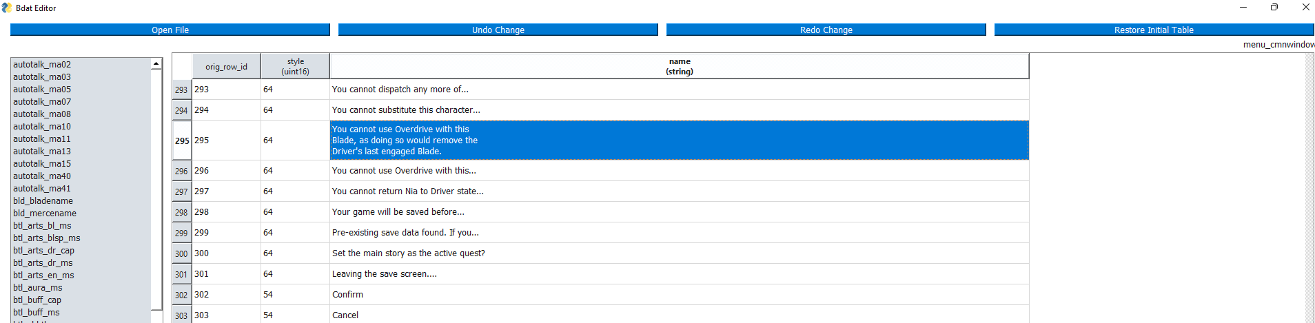 NewLine tag or 0A hex · Issue #1 · rotaryphone111/BdatEditor_Python ...