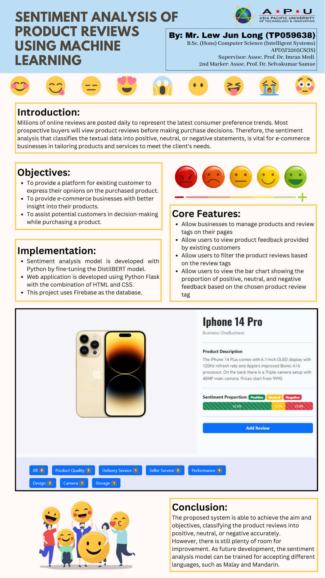 GitHub - JLongLew/DistilBERT-sentiment-analysis: A web-based product review sentiment analysis ...