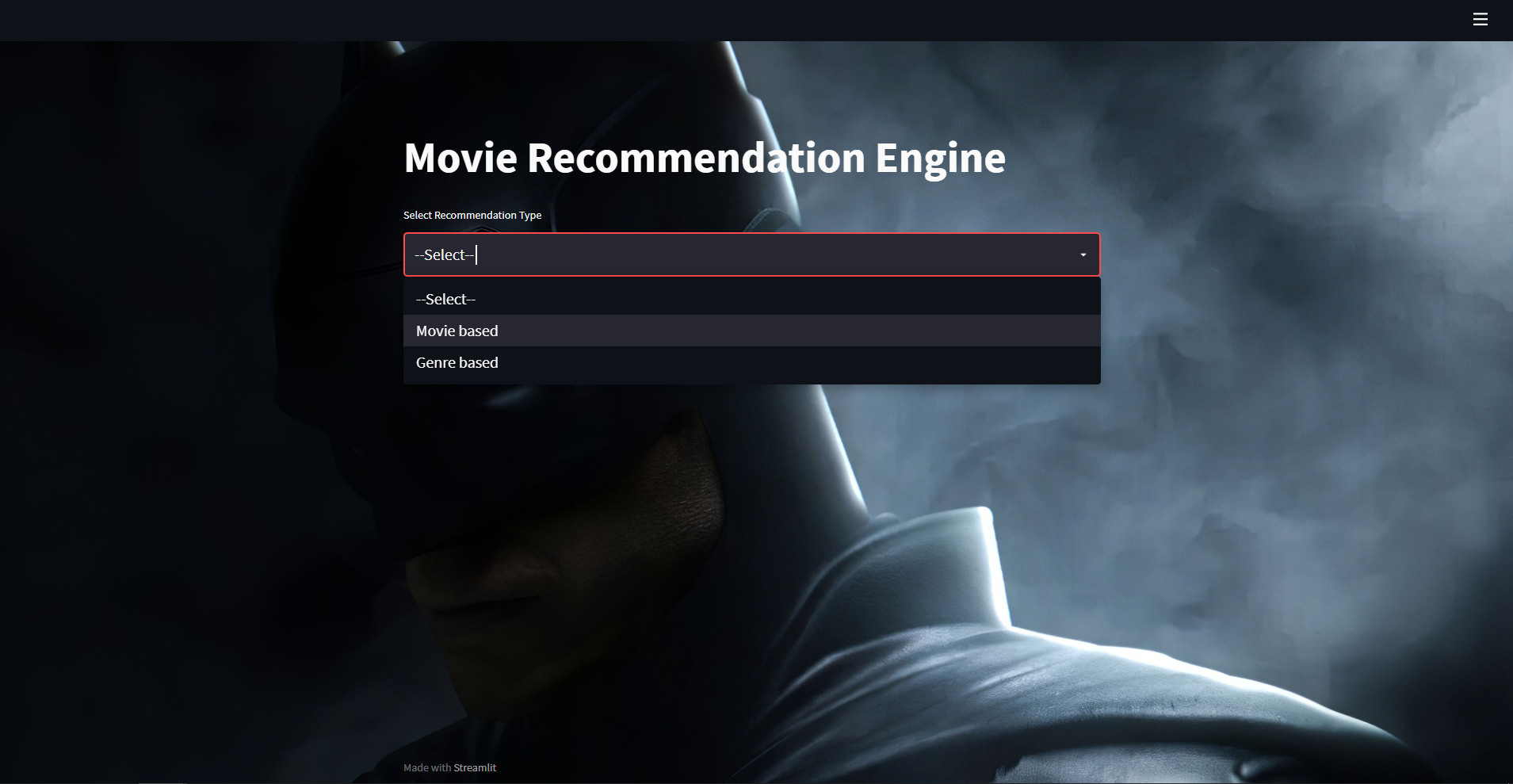 GitHub - gurjaranchal/Movie-Recommendation-Engine
