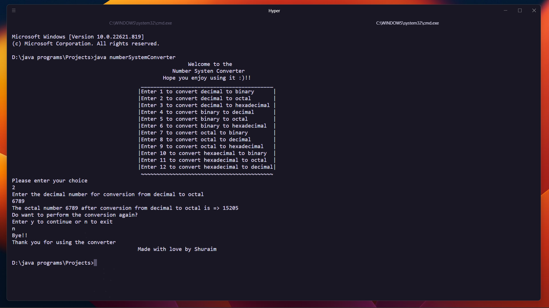 GitHub - Shuraimi/NumberSystemConverter: This project coverts number ...