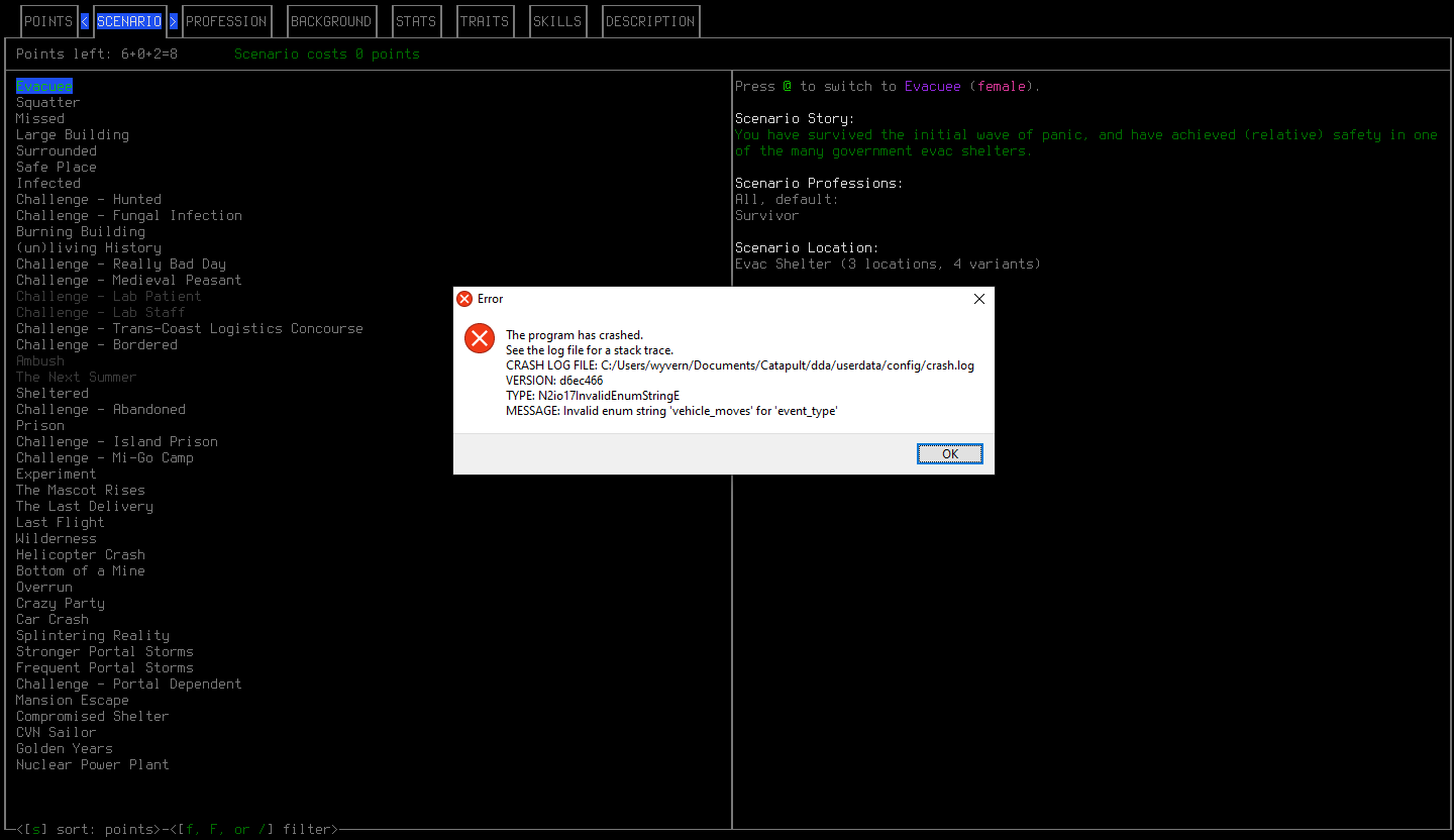 Invalid enum string 'vehicle_moves' for 'event_type' 0.G Stable · Issue #64533 · CleverRaven ...
