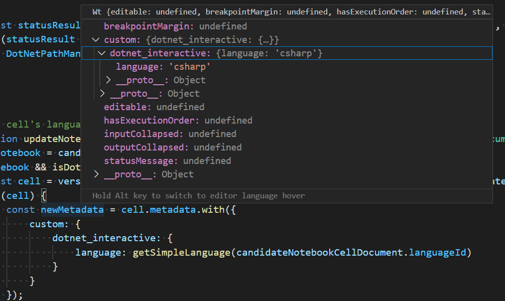 Notebook cell metadata not saved during edit operation. · Issue #120760 · microsoft/vscode · GitHub