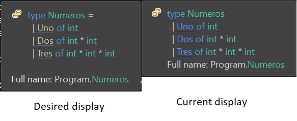 QuickInfo colors are incorrect for `UnionCase` and `Interface`. · Issue #4685 · dotnet/fsharp ...