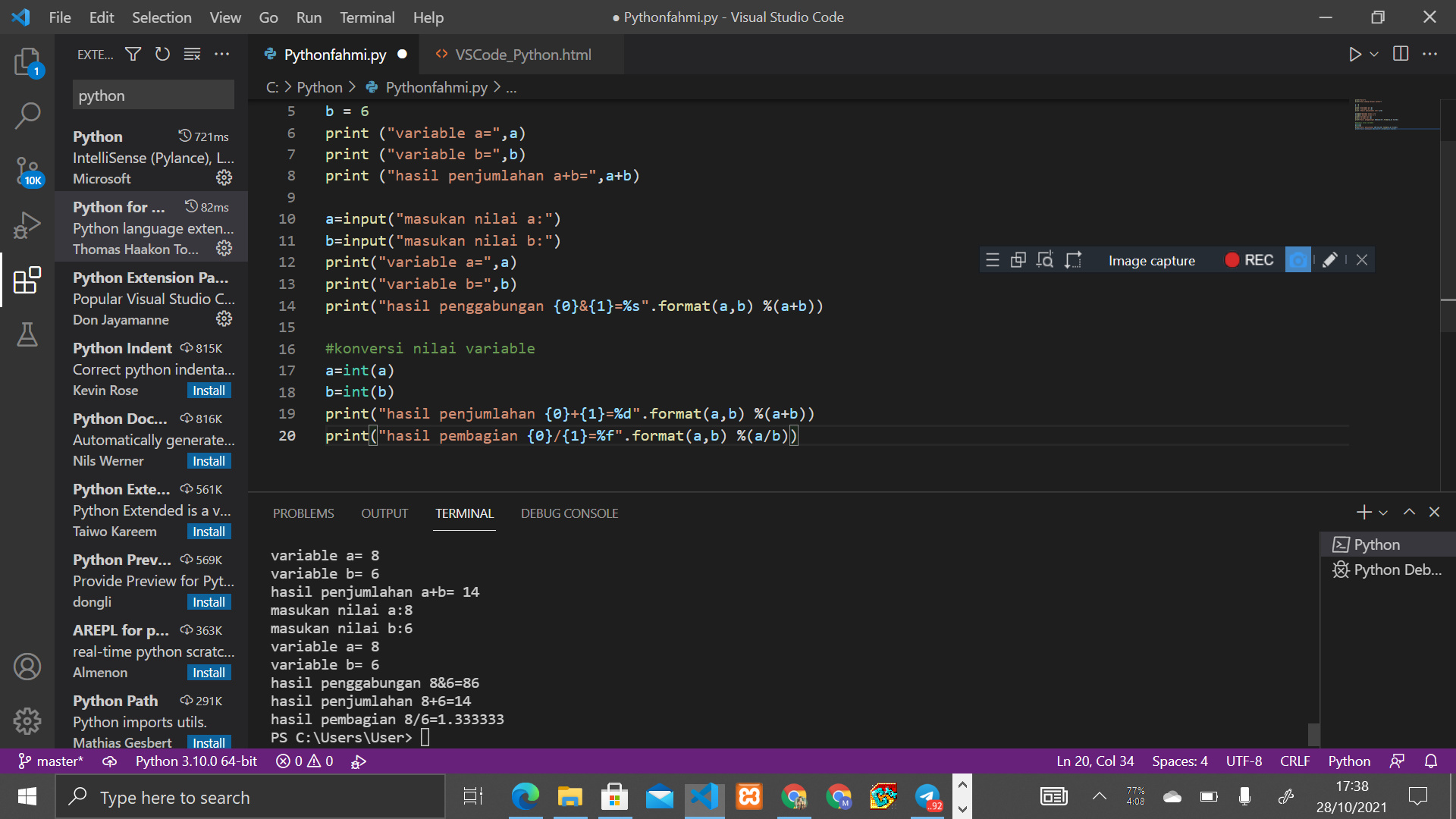 GitHub - shiroyoshi/LatihanPython