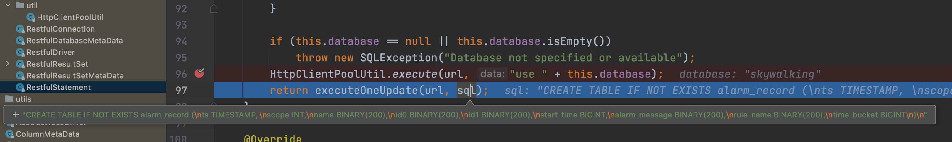 Use JDBC-RESTful to prompt when creating a table：Database not specified or available · Issue ...