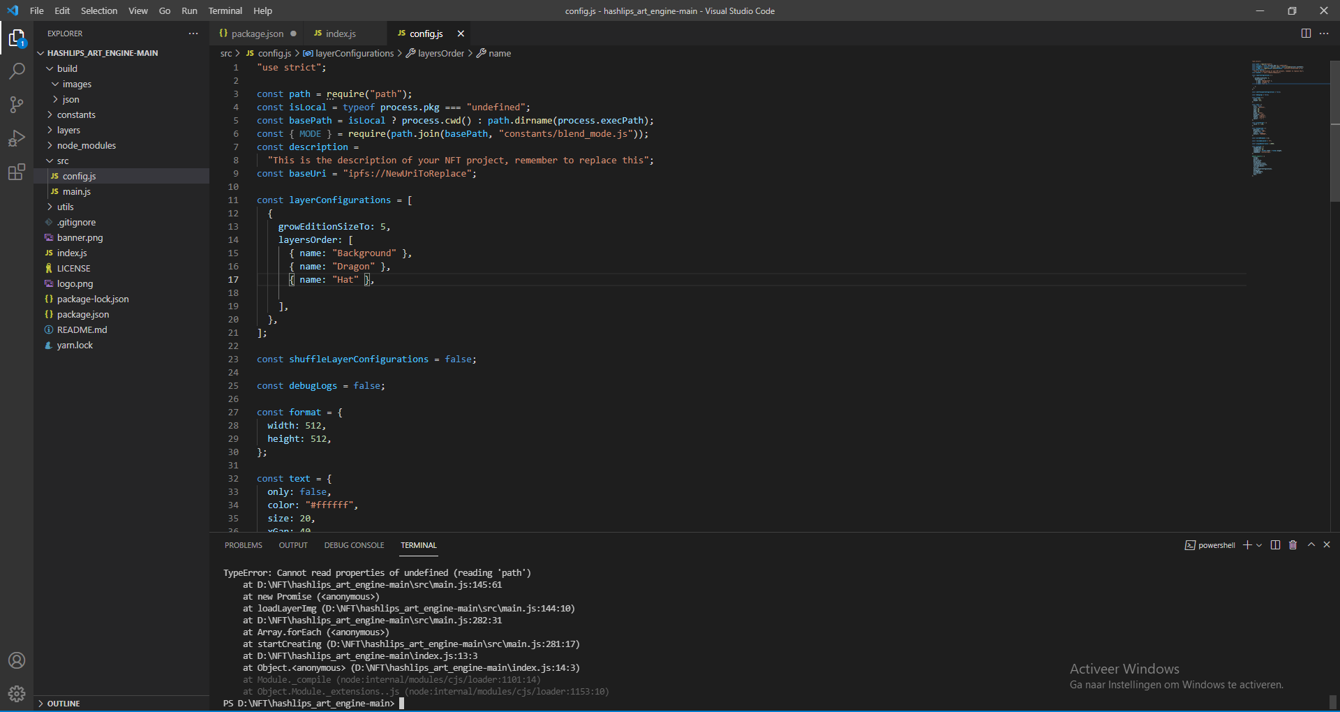 Changing the order causes error · Issue #117 · HashLips/hashlips_art ...
