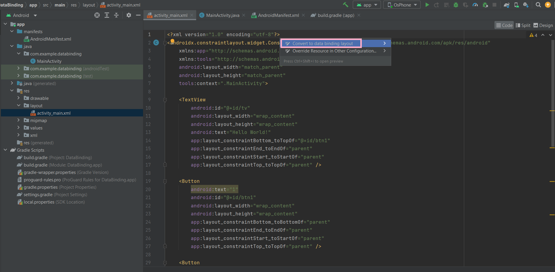 GitHub - mossssama/DataBindingModule: Android DataBinding vs FindViewById with single UI example ...