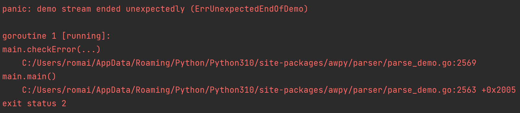 Error while parsing a demo in two parts · Issue #189 · pnxenopoulos/awpy · GitHub