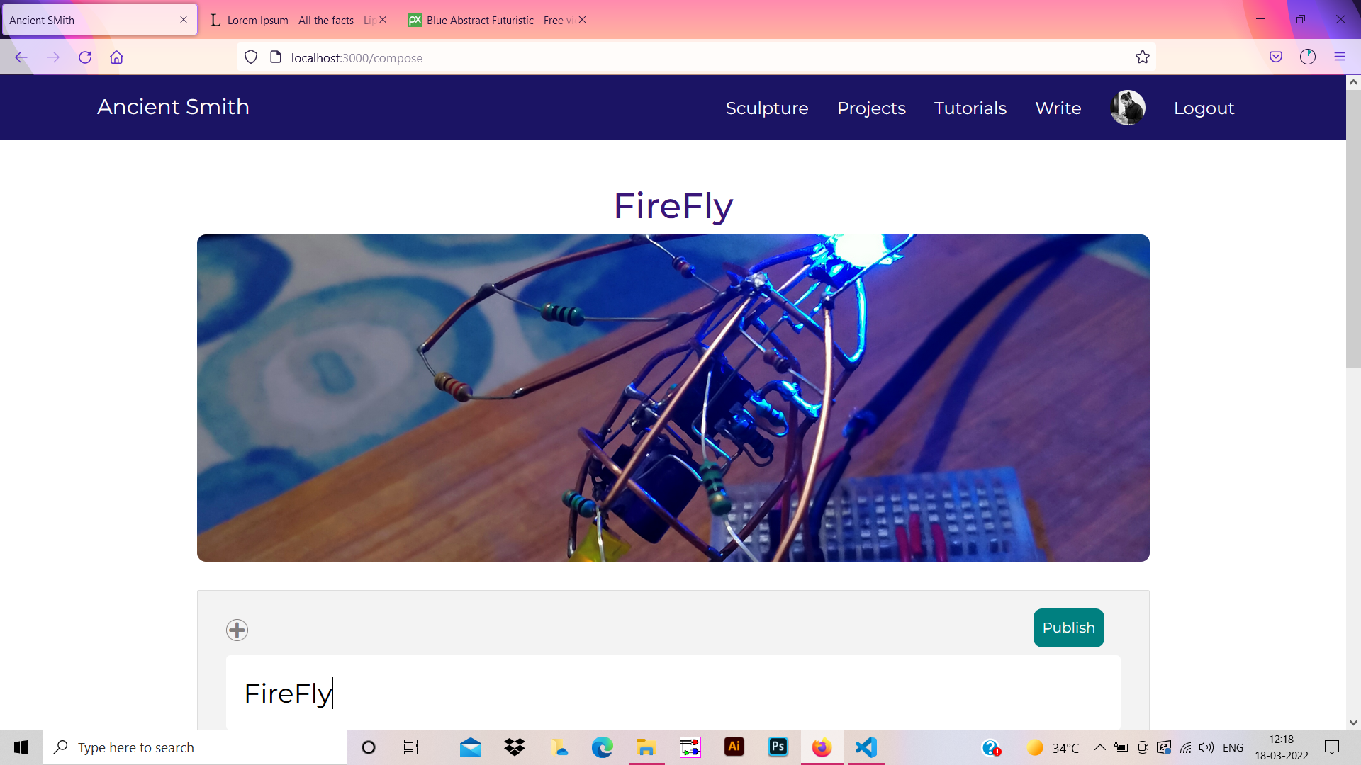 GitHub - Atul2711/Ancient-Smith-application-MERN-: Project sharing web application built using ...