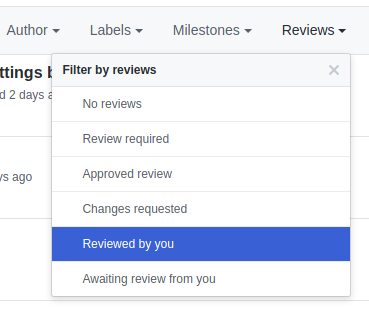 Add PR review filter "Not reviewed by you" · Issue #1345 · refined ...