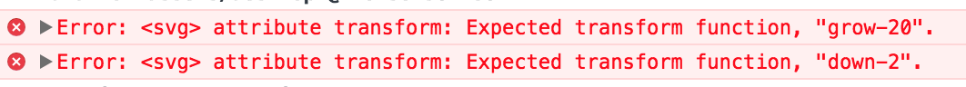 Error: attribute transform: Expected transform function, "grow-20". · Issue #76 · FortAwesome ...