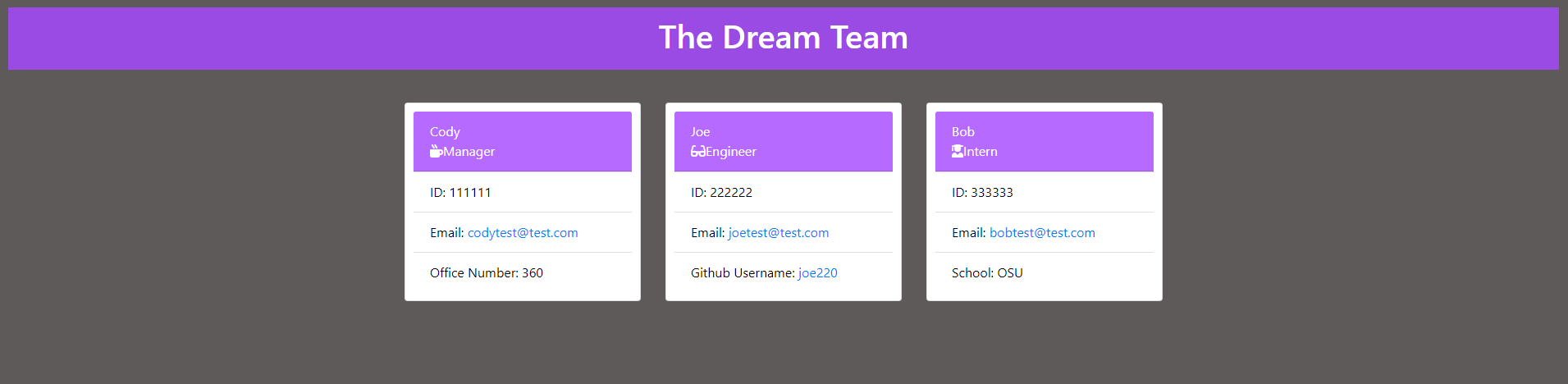 GitHub - cody3629/Team-Profile-Generator