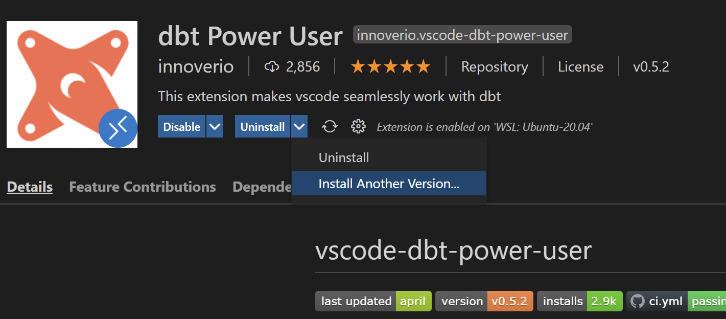 Extension fails to activate · Issue #66 · AltimateAI/vscode-dbt-power-user · GitHub