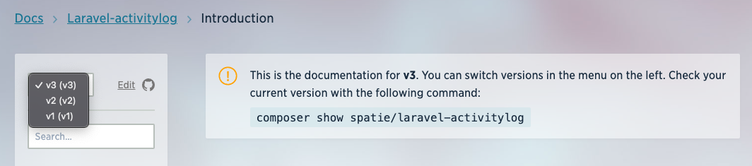 Documentation v4 · Issue #985 · spatie/laravel-activitylog · GitHub