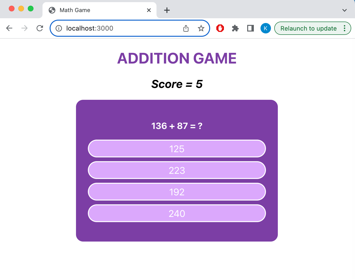 GitHub - kkyang333/Addition_Game_TechNova: A simple addition game ...