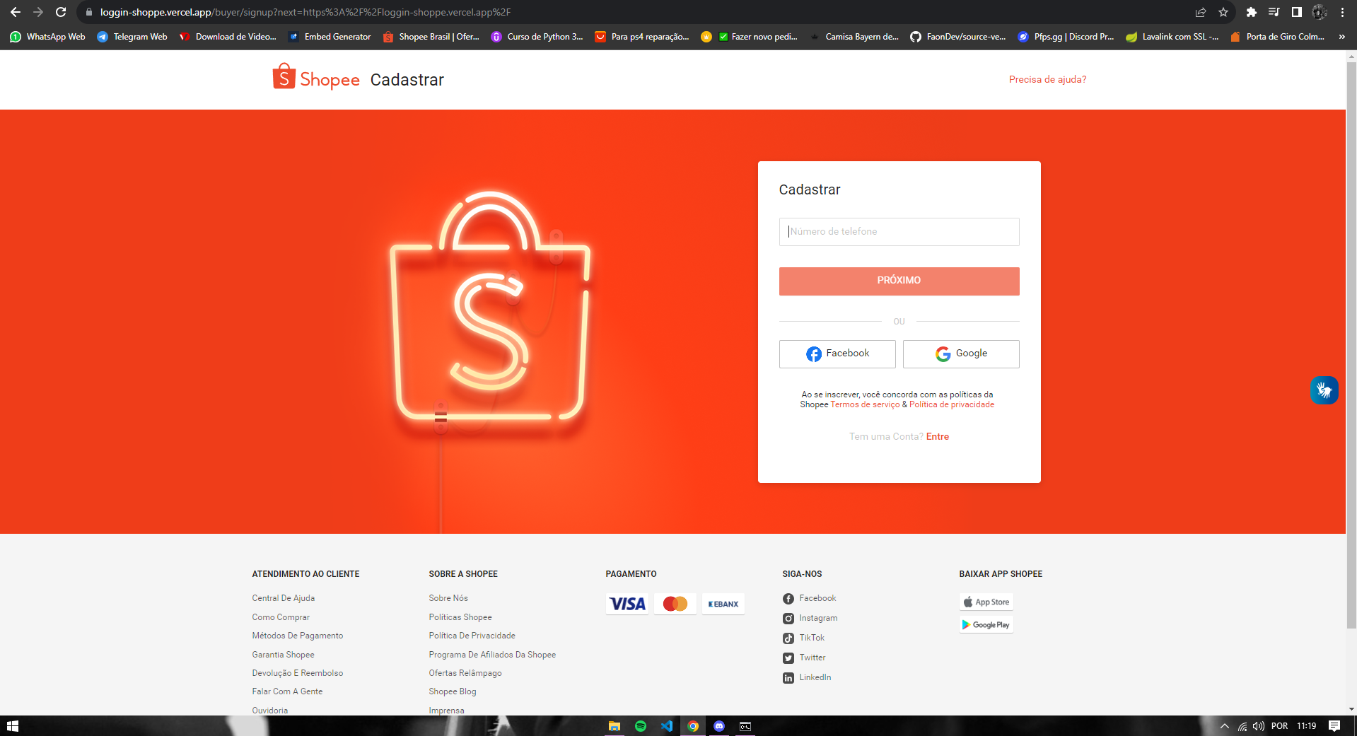 GitHub - Saddam171/loggin-shoppe: Tela Shoppe, com login e register, só adicionar os produto na ...