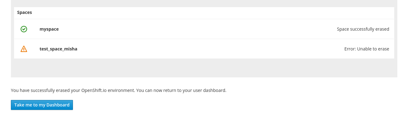Error: Unable to erase space · Issue #651 · openshiftio/openshift.io · GitHub