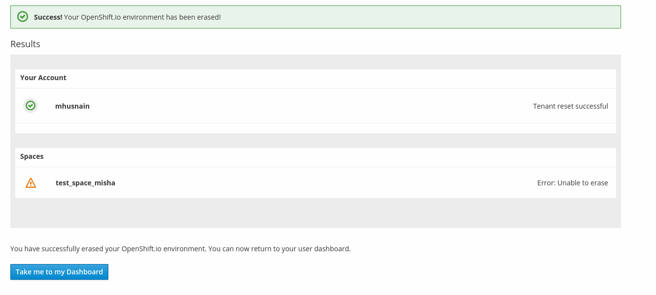 Error: Unable to erase space · Issue #651 · openshiftio/openshift.io · GitHub