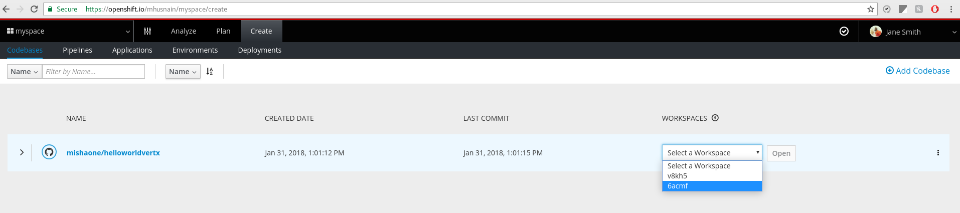 Old workspaces being reused for new project with same name · Issue #2116 · openshiftio/openshift ...