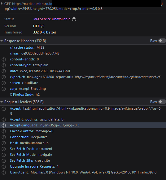 Image CDN is broken, cropping / resizing urls not working · Issue #559 · umbraco/Umbraco.Cloud ...