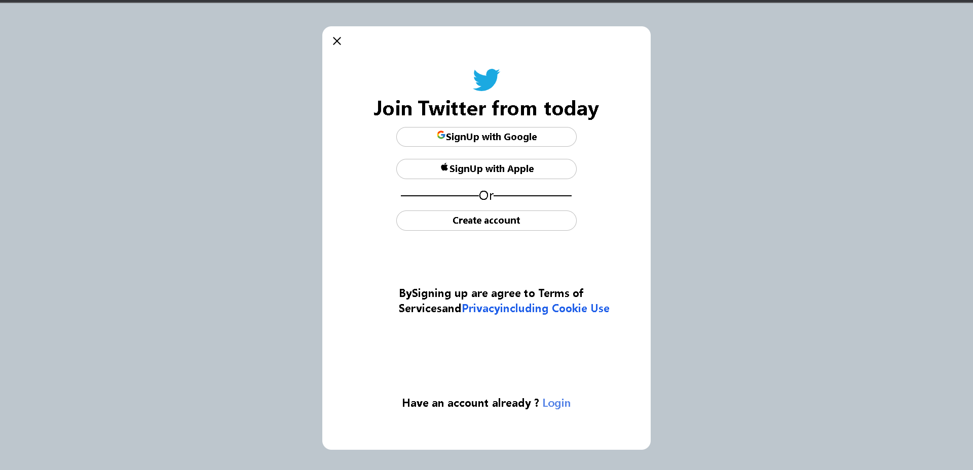 GitHub - ManishKuPatra254/Twitter-Clone: Twitter Clone