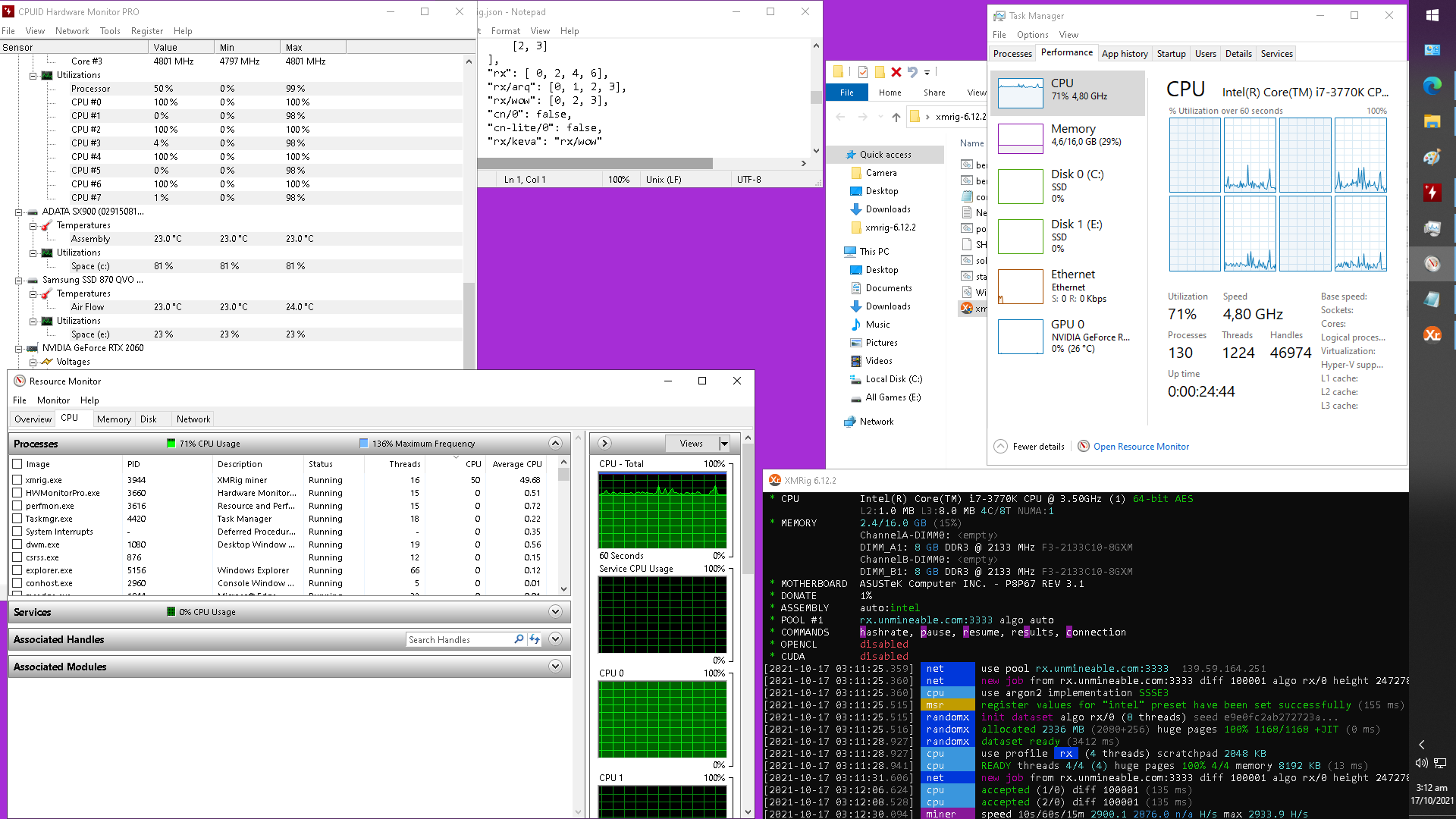 CPU usage mysteriously changed to 70% · Issue #2634 · xmrig/xmrig · GitHub