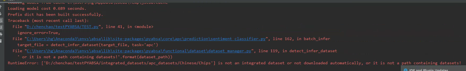 infer dataset problem · Issue #97 · yangheng95/PyABSA · GitHub