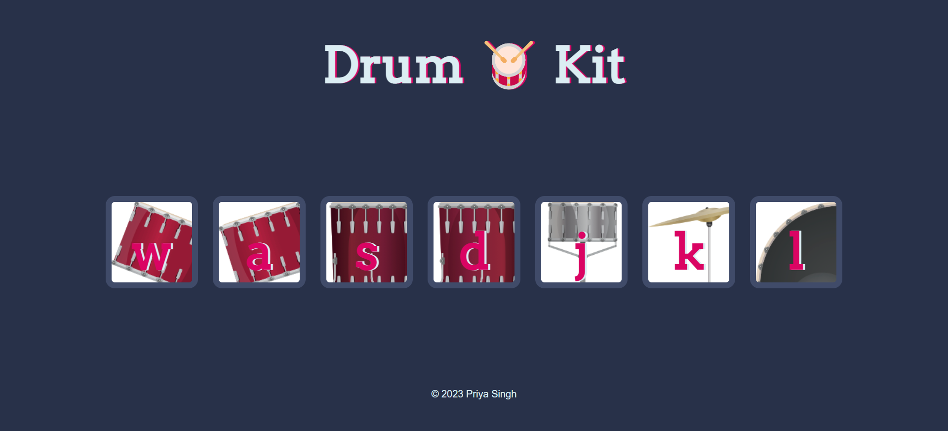 GitHub - PriyaSingh03/DRUM-KIT: Drum-KIT