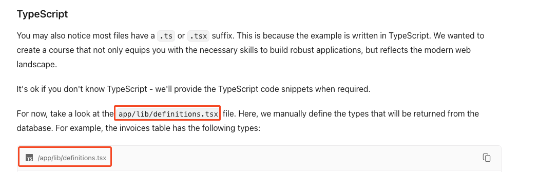 Typo in Chapter 1 - TypeScript · Issue #293 · vercel/next-learn · GitHub